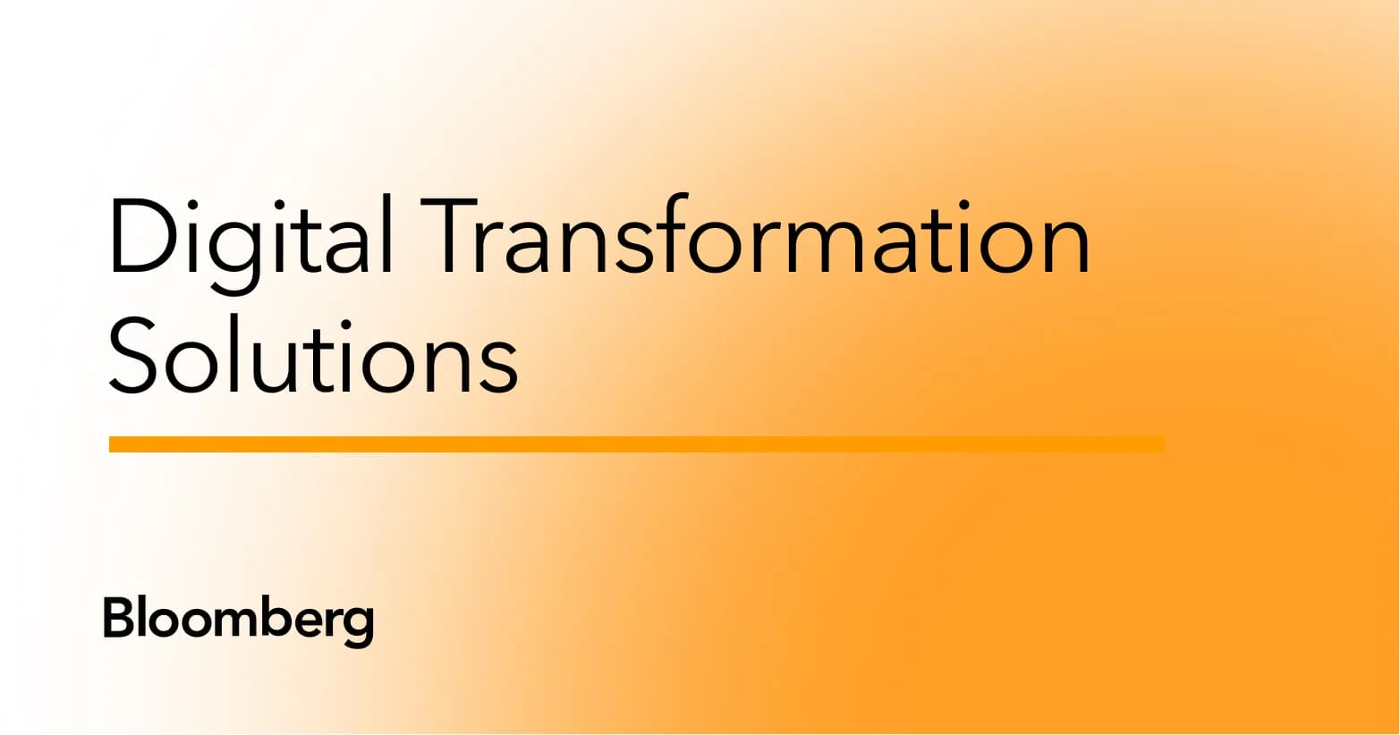 Digital Transformation Solutions | Bloomberg Professional Services
