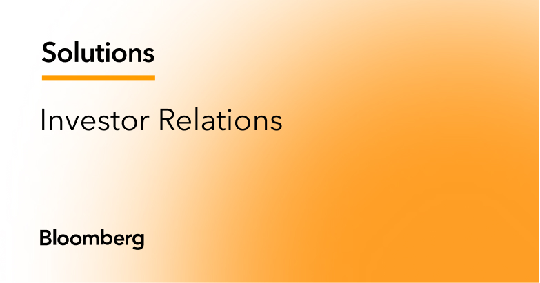 Investor Relations | Bloomberg Professional Services